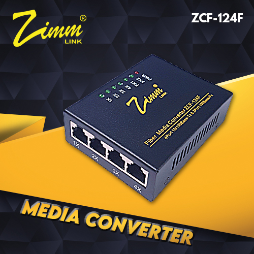 MEDIA CONVERTER ZCF-124F – Zimmlink
