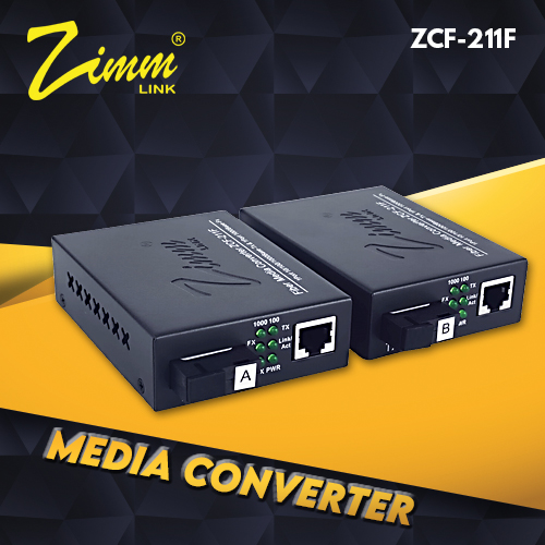 MEDIA CONVERTER ZCF-211F – Zimmlink